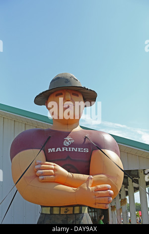 A large inflatable Marine figure Stock Photo - Alamy