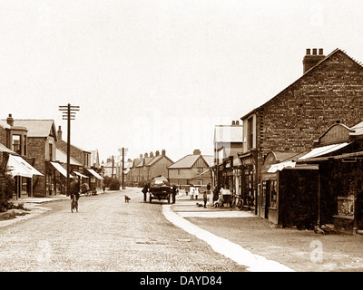 Stainforth Station Road early 1900s Stock Photo - Alamy