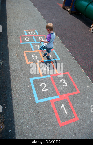 hopscotch hop skip jump game floor street urban traditional numbers ...