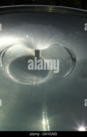 Vortex Water sculpture Alnwick Garden Northumberland with swirling ...