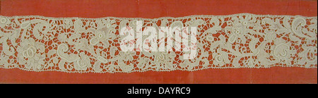 This delicate piece of lace, crafted from fine cotton, is a fine ...