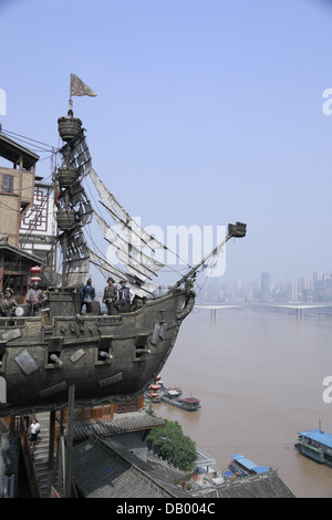 pirate ship at hongyadong in chongqing,china Stock Photo - Alamy