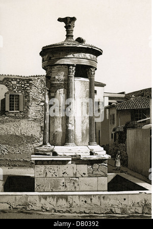 Athens, Greece. The Choragic Monument of Lysicrates near the Acropolis ...
