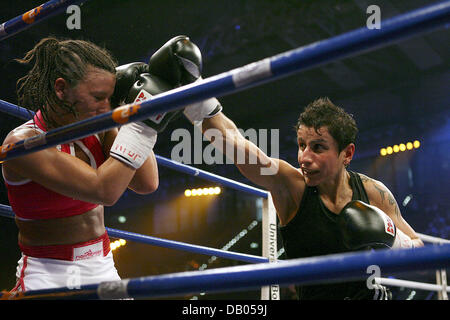 Hollie Dunaway boxing professional from the US is pictured at a press ...