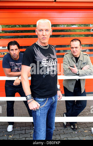 (L-R) Michael Simon, H.P. Baxxter and Rick J. Jordan of German techno ...