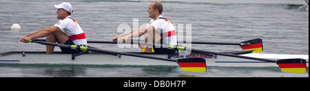 sports, rowing, double scull, German sculler Theo Huellinghoff and ...