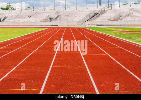 Track and field and football stadium in Provins, a medieval city in the ...