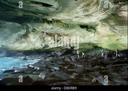 people inside Waenhuiskrans Cave, Waenhuiskrans Reserve, Arniston ...