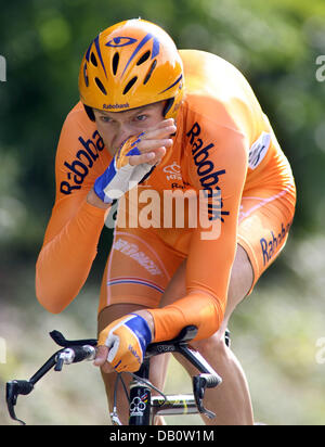 Dutch Lars Boom pictured in action during the men's elite race during ...