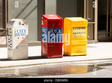 New York Times newspaper box, New York City, USA Stock Photo - Alamy