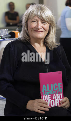 German journalist and book author Alice Schwarzer poses on the so ...