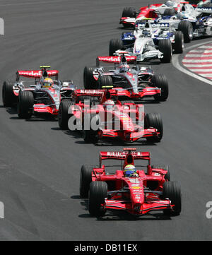 The cars of Felipe Massa (BRA) Ferrari F2008, Lewis Hamilton (Credit ...