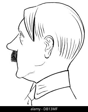 Hitler, Adolf, 20.4.1889 - 30.4.1945, German politician (NSDAP ...
