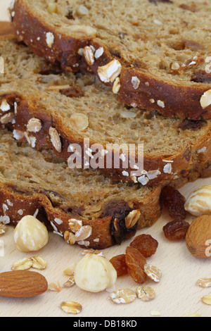 Slices of muesli bread Stock Photo - Alamy