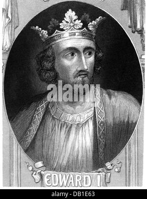 Portrait of King Edward I of England, 1239-130, Edward Longshanks Stock ...