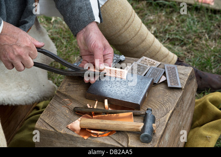 replicas of Anglo-Saxon tools from the kingdom of Mercia Stock Photo ...