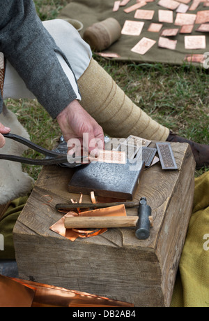 replicas of Anglo-Saxon tools from the kingdom of Mercia Stock Photo ...