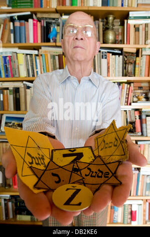 Jewish yellow star from Nazi Germany early 1940s Holocaust World War II ...
