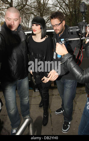 Jessie J arrives at the O2 Shepherd's Bush Empire ahead of her gig ...