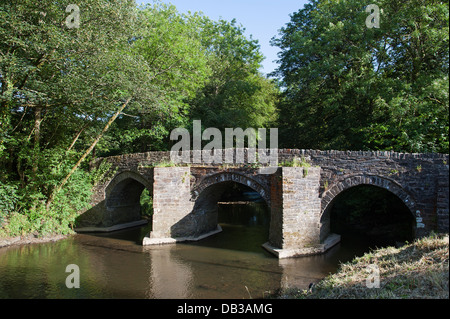 Lifton Bridge on the River Lyd in Devon England UK Stock Photo - Alamy
