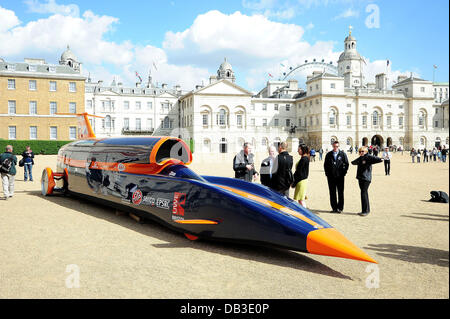 The Bloodhound car on display at the Horse Parade in London. The ...