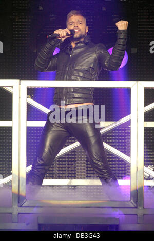 Ricky Martin performing during the World Music Awards 2014 held at ...