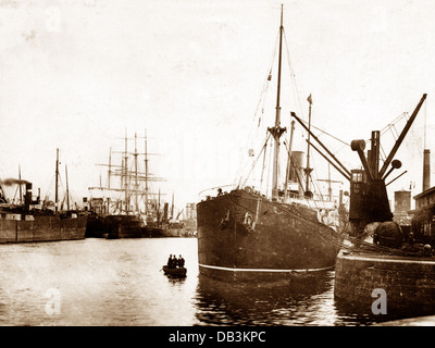 Swansea Docks early 1900s Stock Photo - Alamy