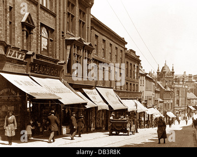 Rotherham High Street probably 1920s Stock Photo - Alamy