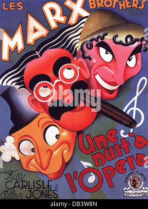 A NIGHT AT THE OPERA - THE MARX BROTHERS MOVIE POSTER Stock Photo - Alamy
