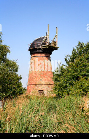A view of the disused Toft Monks Drainage Mill by the Chedgrave Marshes ...