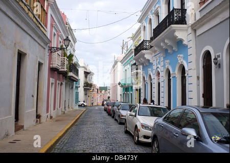Street scene, San Juan, Puerto Rico Stock Photo - Alamy