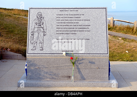 Beachy Memorial to RAF Bomber Command on the clifftop by Beachy Head ...
