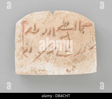 A mummy label inscribed with Demotic text, used in ancient Egypt to ...