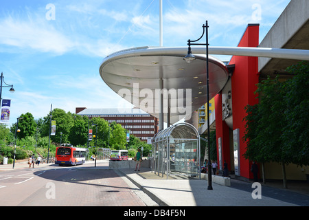 Entrance to Old Basing Mall, The Malls, Basingstoke, Hampshire, England ...