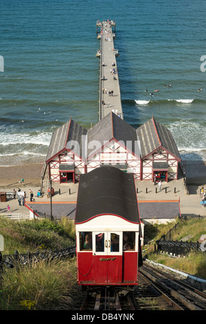 The Funicular cliff lift at Saltburn by the Sea, England,UK Stock Photo ...