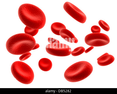 3d illustration of blood particles in focus Stock Photo - Alamy