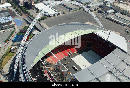 Overhead view of crowds at outdoor rock music concert Stock Photo ...