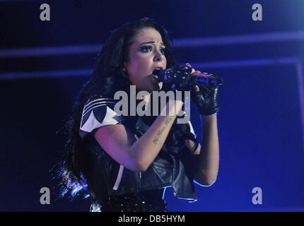 Tulisa Contostavlos N-Dubz performing at the o2 academy Liverpool ...