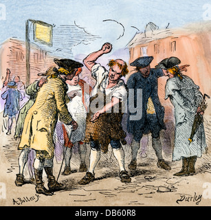 Stamp Act Protest, New York City, 1765 Stock Photo - Alamy
