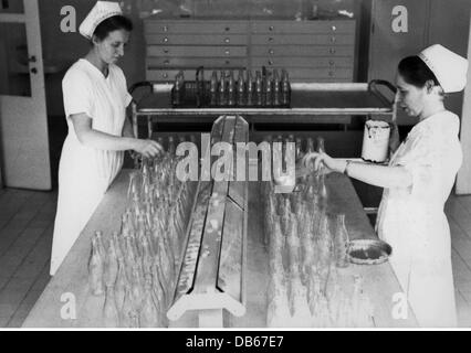 German Red Cross (DRK) nurses take care of the troops - the Nazi Stock ...