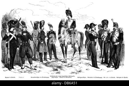 military, France, army, guards, sapper of the Swiss Guard, 2nd half ...