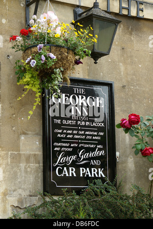 The George Inn Pub and car park at Babraham South Cambridgeshire ...