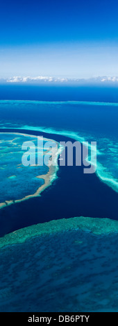 Aerial view of "The River", a 200 ft deep channel running between ...