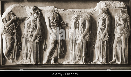 ancient world, Greece, religion, procession of the Panathenaea Stock ...
