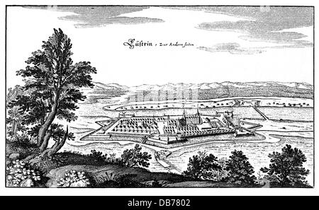 geography / travel, Germany, Kuestrin, fortress, Hans Hermann von Katte ...