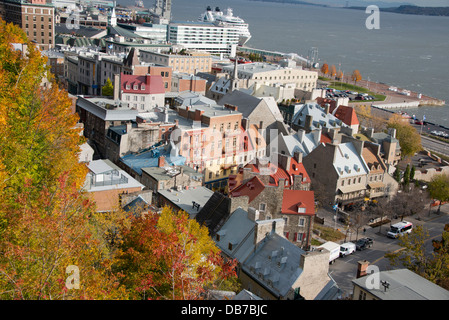 Quebec City Lower Town, Vieux-Québec, Basse-Ville, Quebec, Canada Stock ...