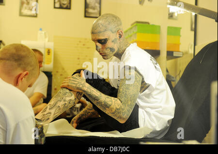 Rick Genest, the Canadian artist and fashion model also known as Zombie ...