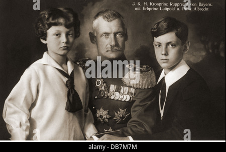 Crown Prince Rupprecht of Bavaria with his family, 1901 Stock Photo - Alamy