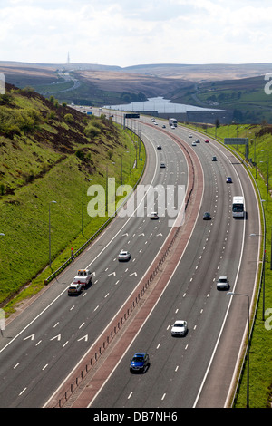 The M62 seen from Scammonden Bridge, West Yorkshire Stock Photo - Alamy