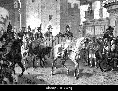 Peninsular War (1807-1814). Napoleonic Wars. General Murat (1767-1815 ...
